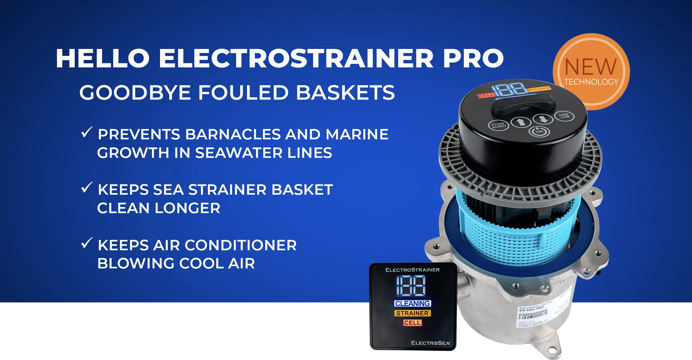 Innovative Sea Strainer | Marine Growth Prevention | ElectroSea